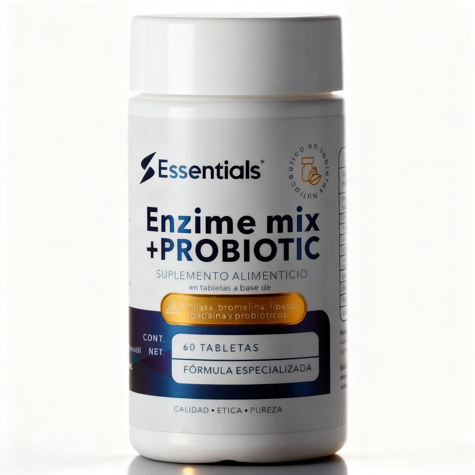 Enzime mix + PROBIOTIC 60 Tabletas (Enzimas Digestivas) – Essentials