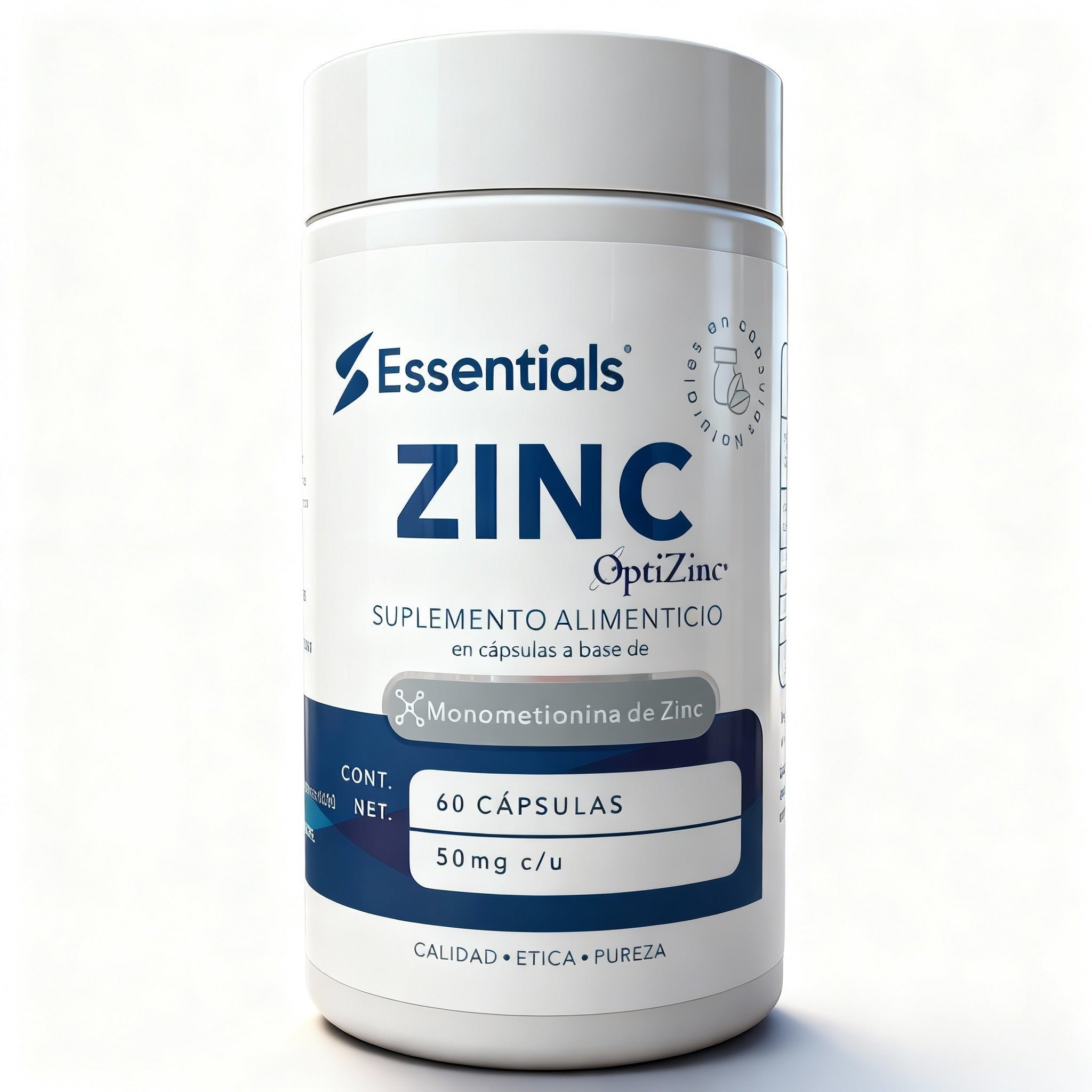 Zinc OptiZinc®️ 50mg 60 Cápsulas – Essentials